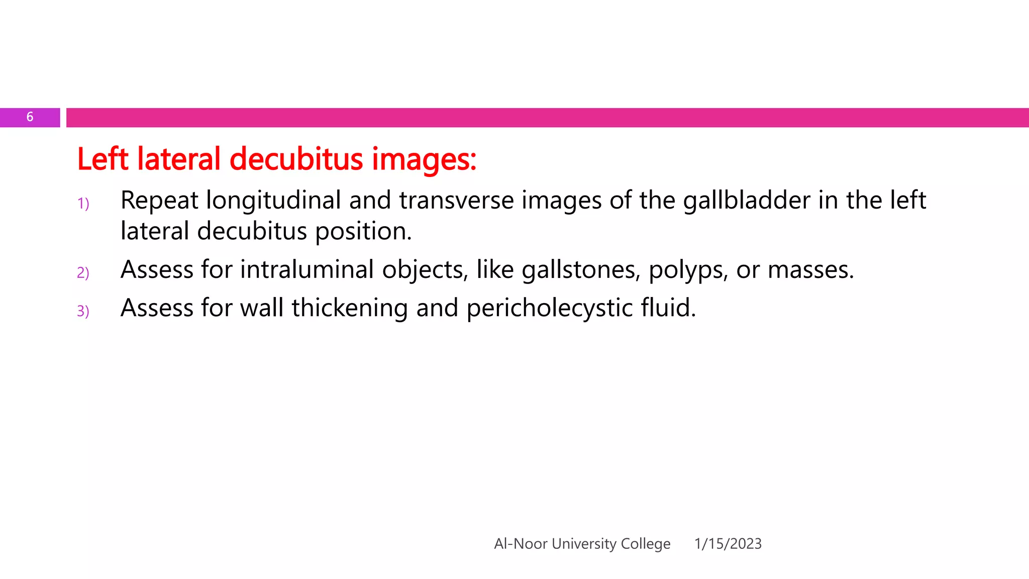 sonography of gallbladder | PPTX