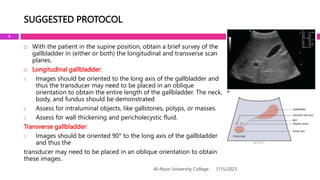 sonography of gallbladder | PPT