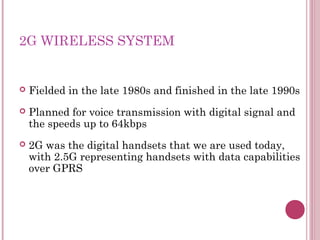 3 g and 4g 3g techologies | PPT