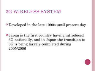 3 g and 4g 3g techologies | PPT