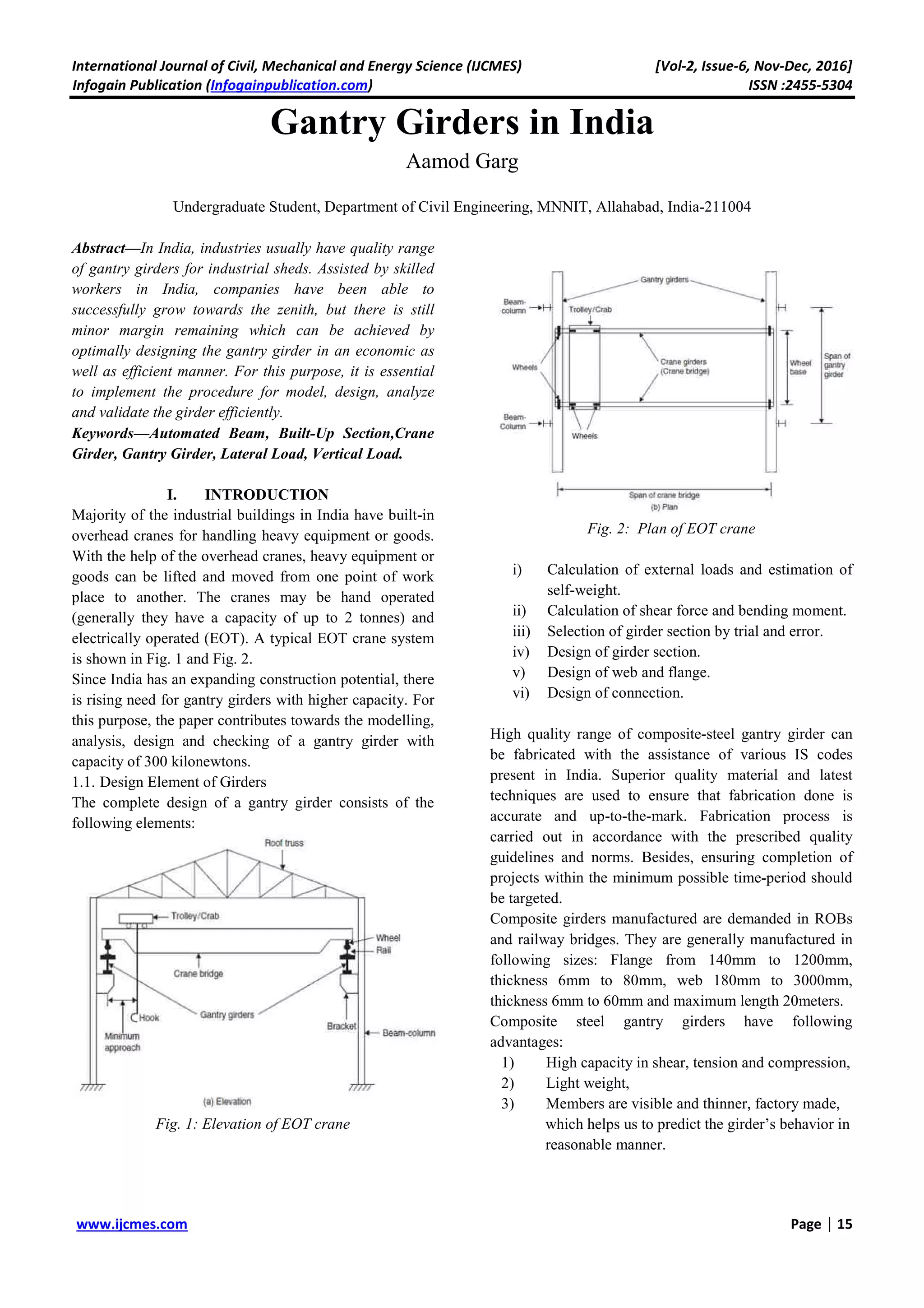 gantry girders in india | PDF