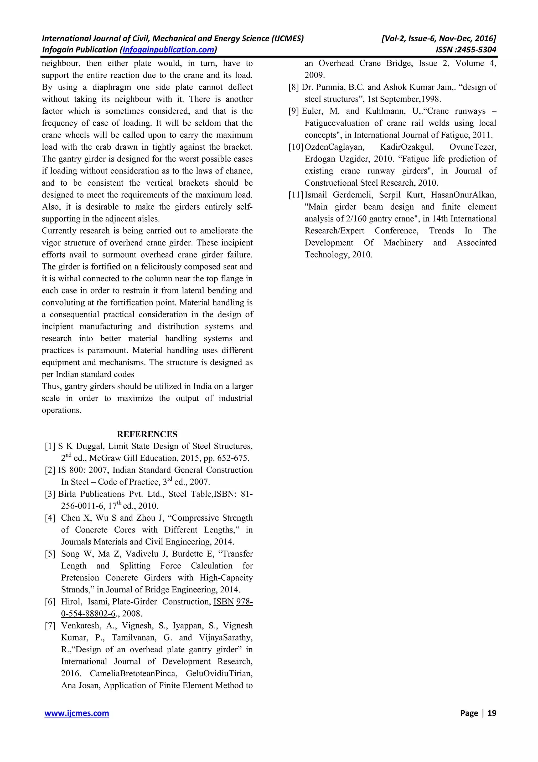 gantry girders in india | PDF