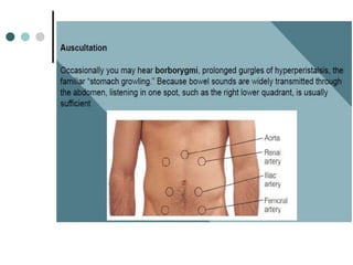 ASSESSMENT OF THE ABDOMEN, INSPECTION, AUSCULTATION, PERCUSSION ...