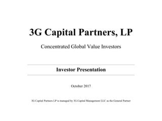 Pavel Begun presentation 3G Capital | PPTX