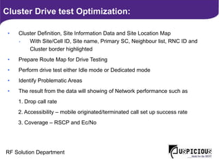 3G Drive test procedure by Md joynal Abaden | PPTX