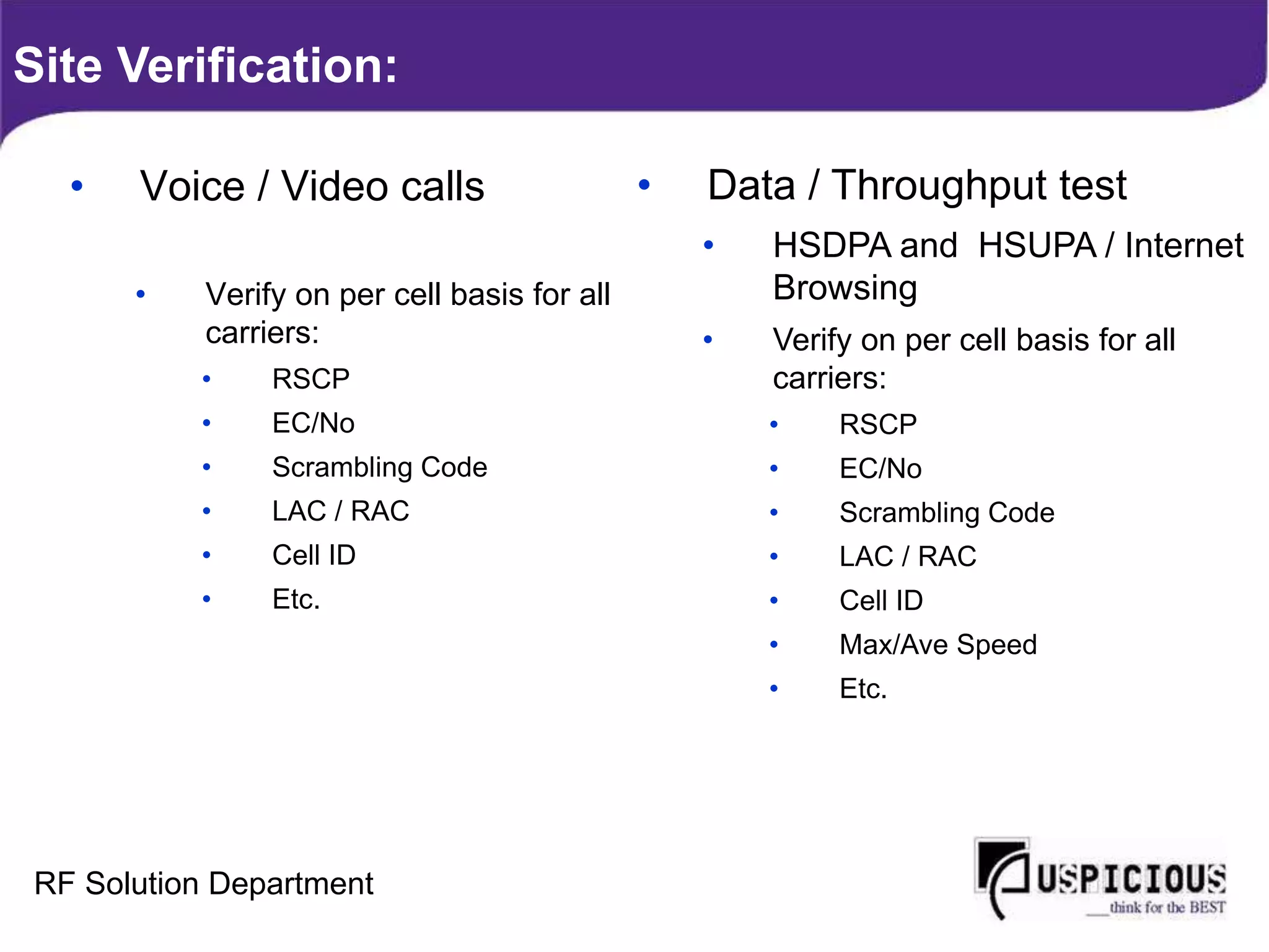 3G drive test procedure (SSV) by Md Joynal Abaden | PPSX