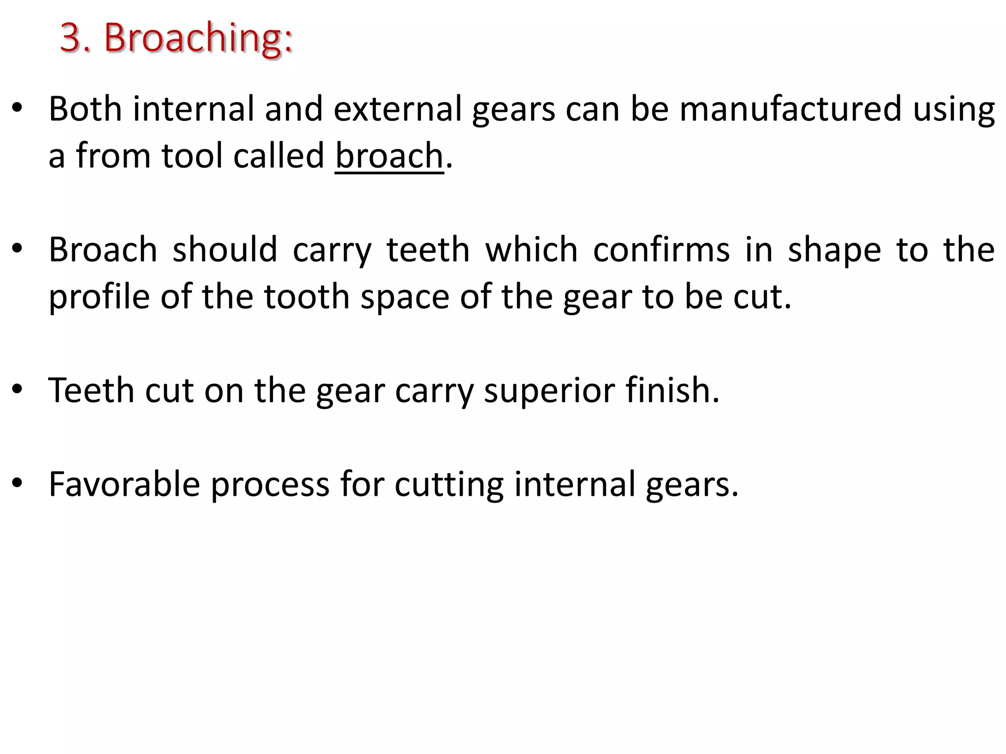gear and thread manufacturing,metal cutting,manufacturing processes ...