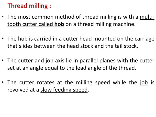 gear and thread manufacturing,metal cutting,manufacturing processes ...