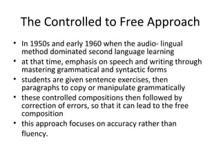 3 general principles for teaching writing | PPT