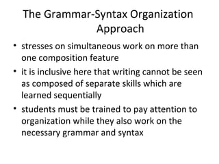 3 general principles for teaching writing | PPT