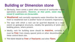 3 geological materials for construction | PPTX