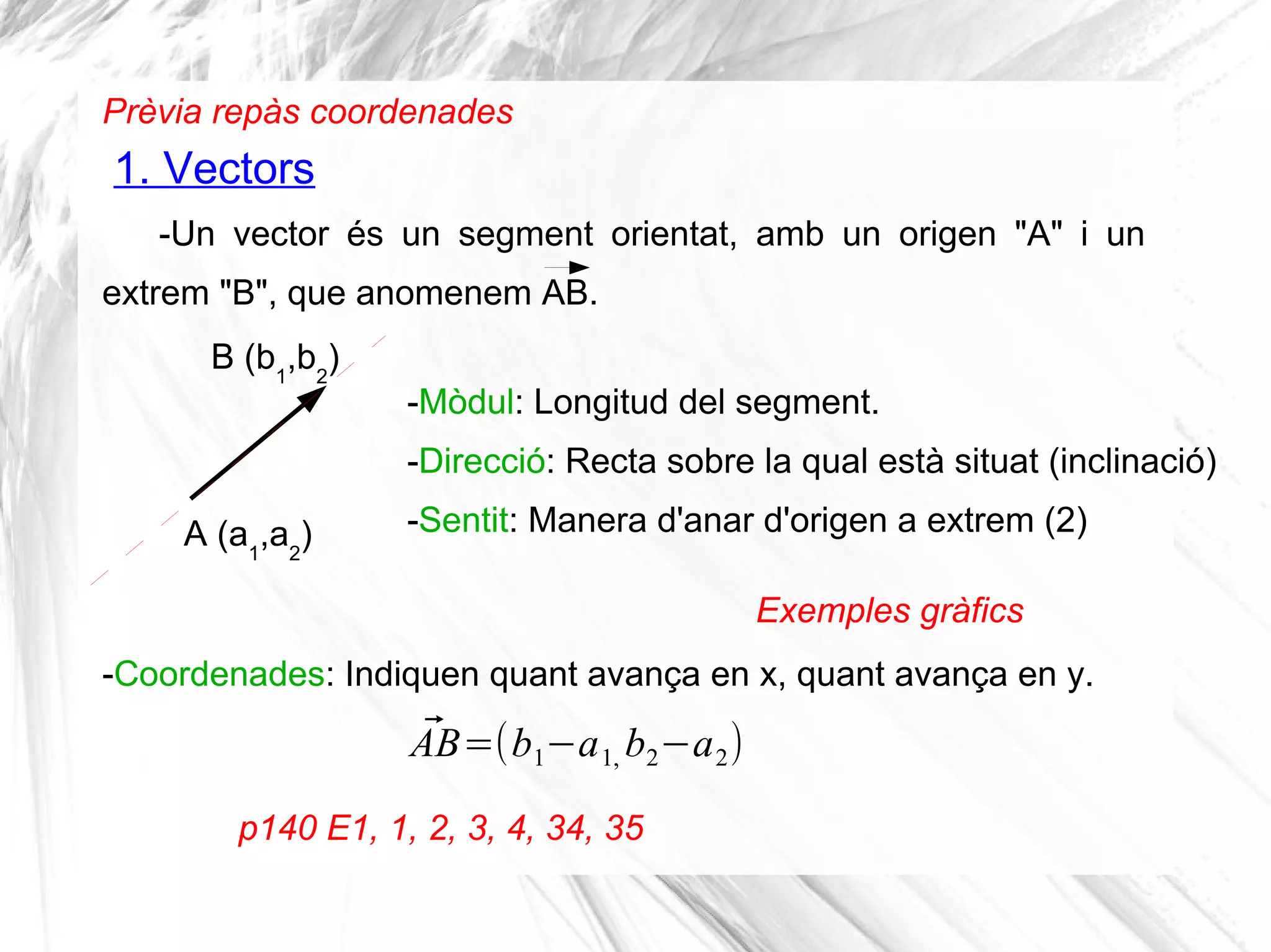 Geometria analítica 4t ESO | PDF