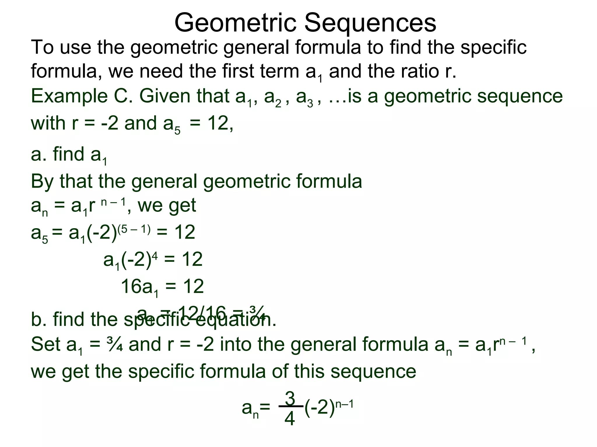 93 geometric sequences | PPT | Chemistry | Science