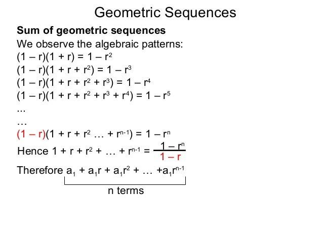 93 geometric sequences