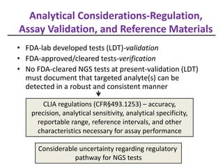 Next Generation Sequencing (NGS) in the Clinic | PPT