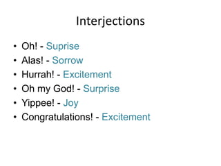 Interjections | PPTX