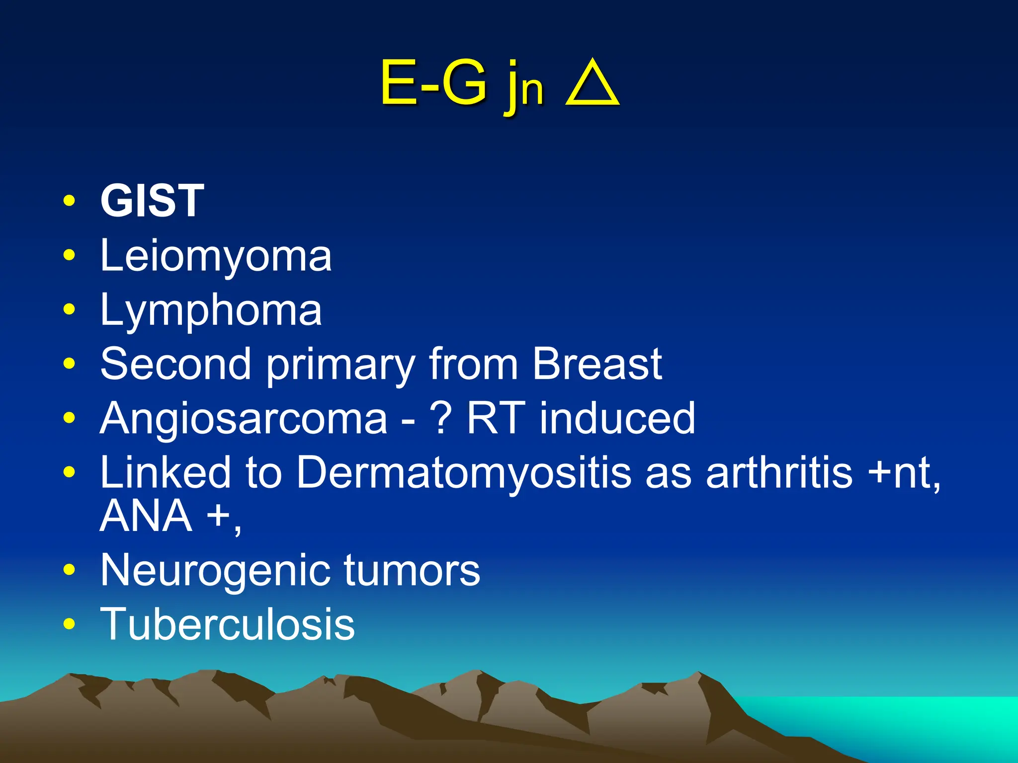 GIST (Gastrointestinal Stromal Tumor).ppt | Digestive Disorders ...