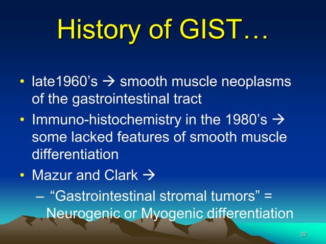 GIST (Gastrointestinal Stromal Tumor).ppt | Digestive Disorders ...