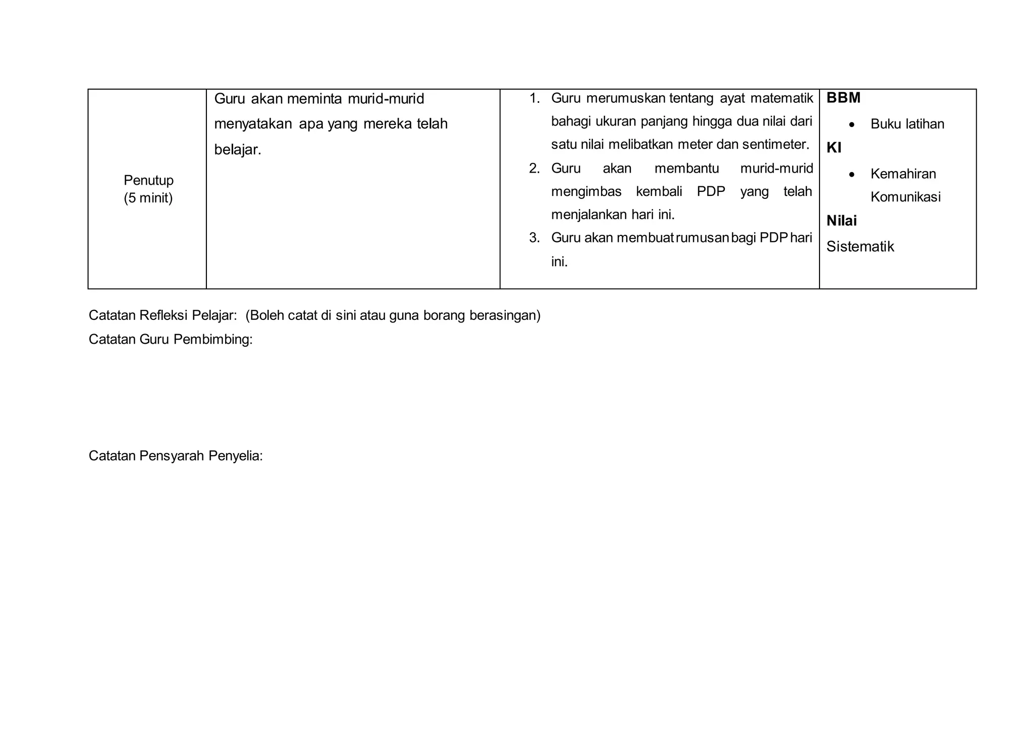 3 g matematik bahagi panjang minggu 10 rabu | DOCX