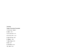 3 g matematik bahagi panjang minggu 10 rabu | DOCX