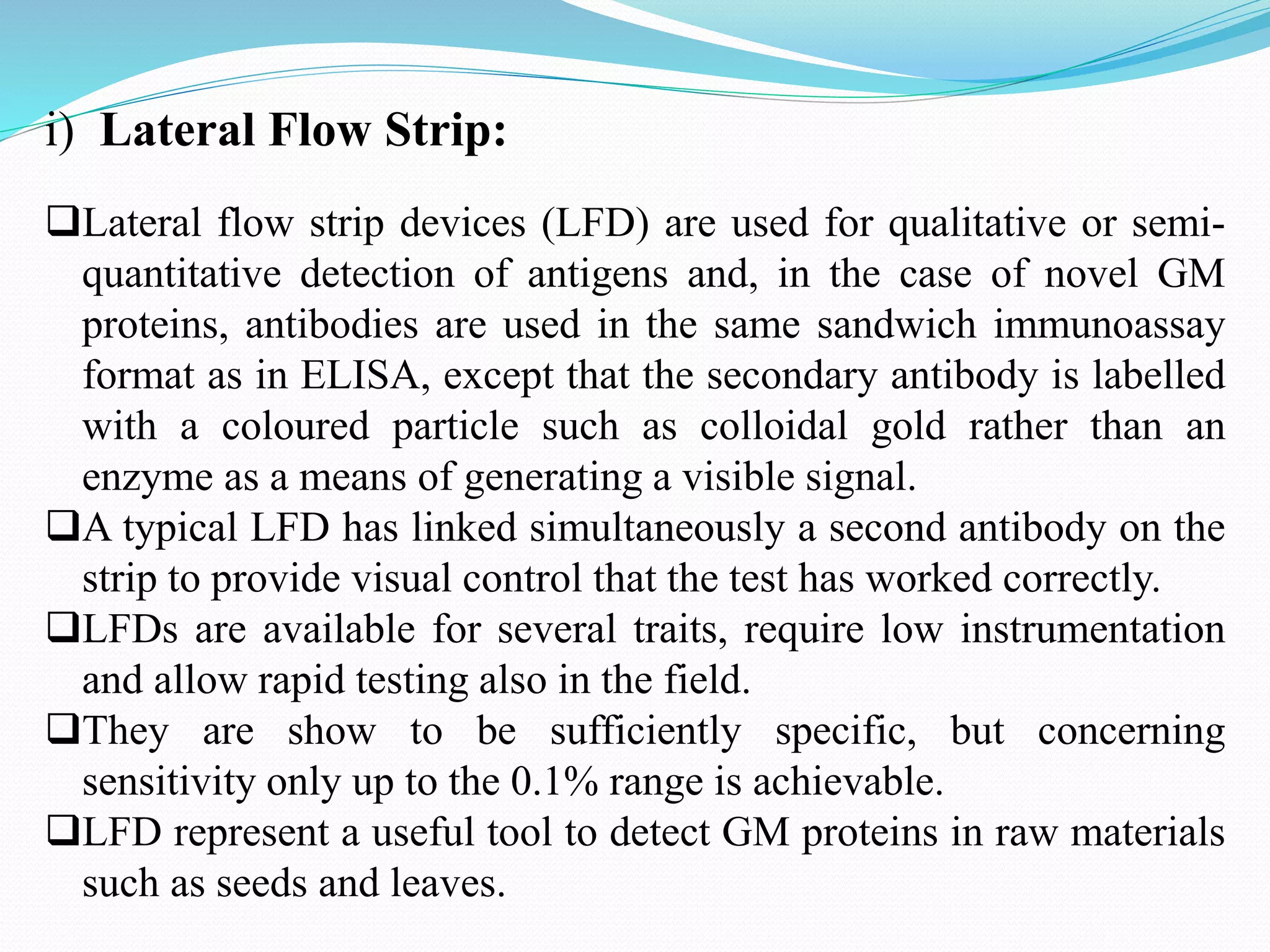 Genetically modified seeds and their detection techniques. | PPTX