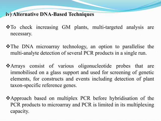 Genetically modified seeds and their detection techniques. | PPTX ...
