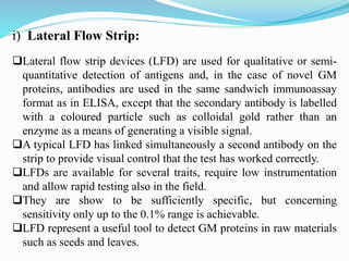 Genetically modified seeds and their detection techniques. | PPTX