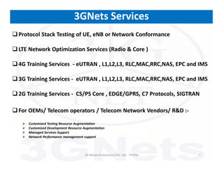 3GNets LTE Testing Solutions and Services | PPT