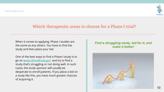 A guide to phase i clinical trials | PPTX