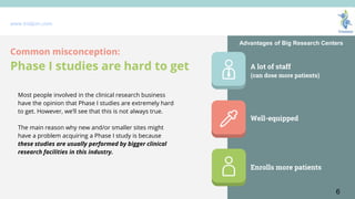 A guide to phase i clinical trials | PPTX