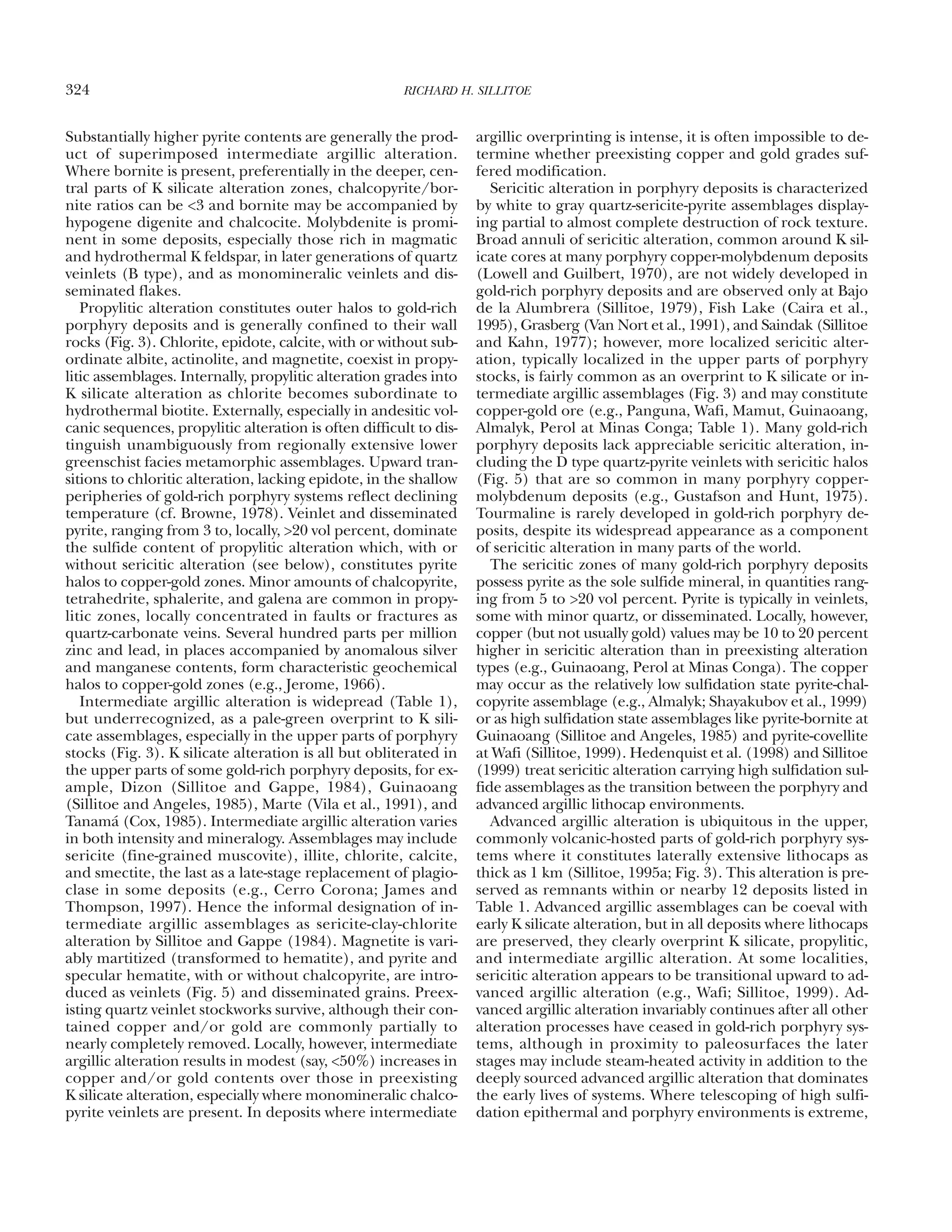 (3) Gold-Rich porphyry deposits, descriptive and genetic models and ...