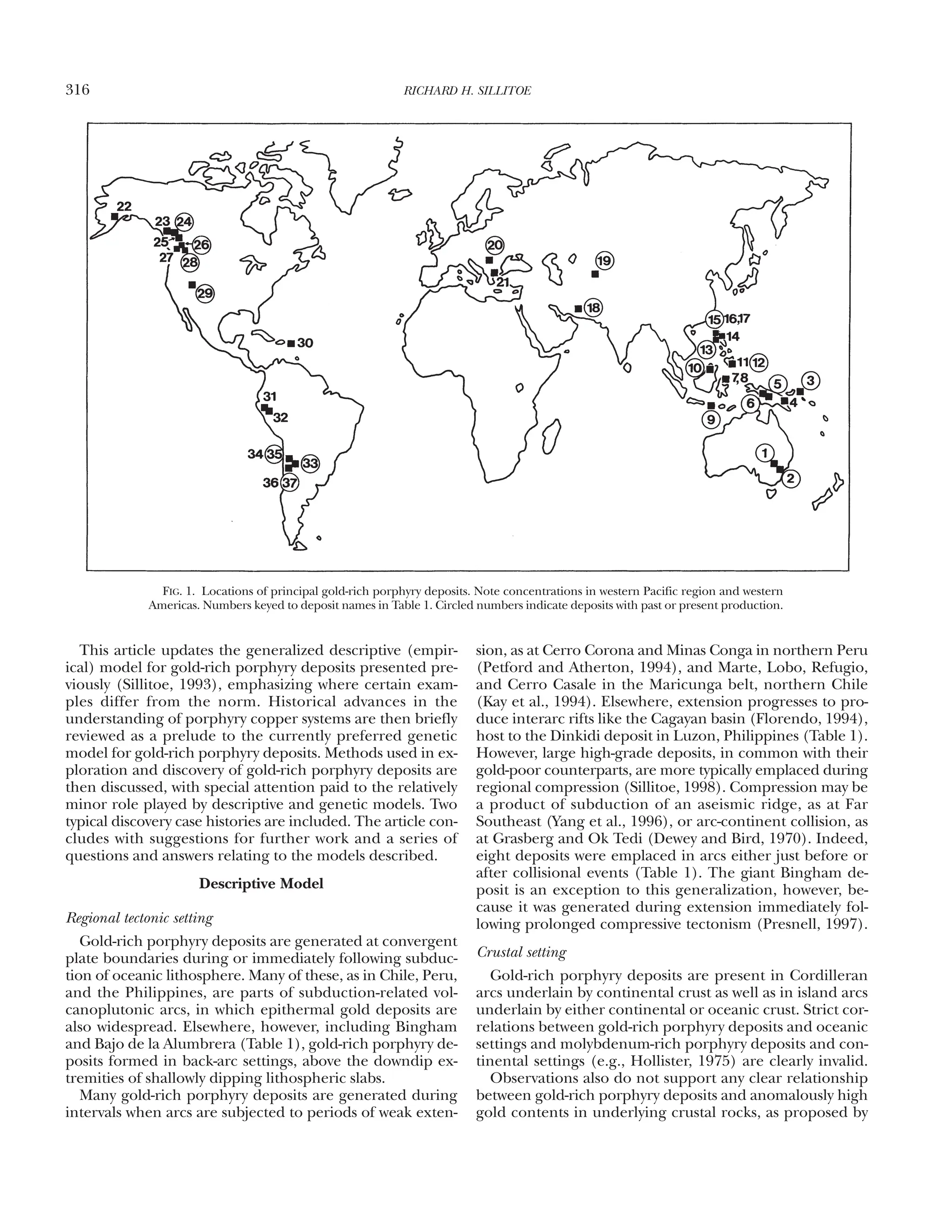 (3) Gold-Rich porphyry deposits, descriptive and genetic models and ...