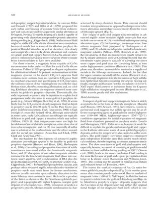 (3) Gold-Rich porphyry deposits, descriptive and genetic models and ...