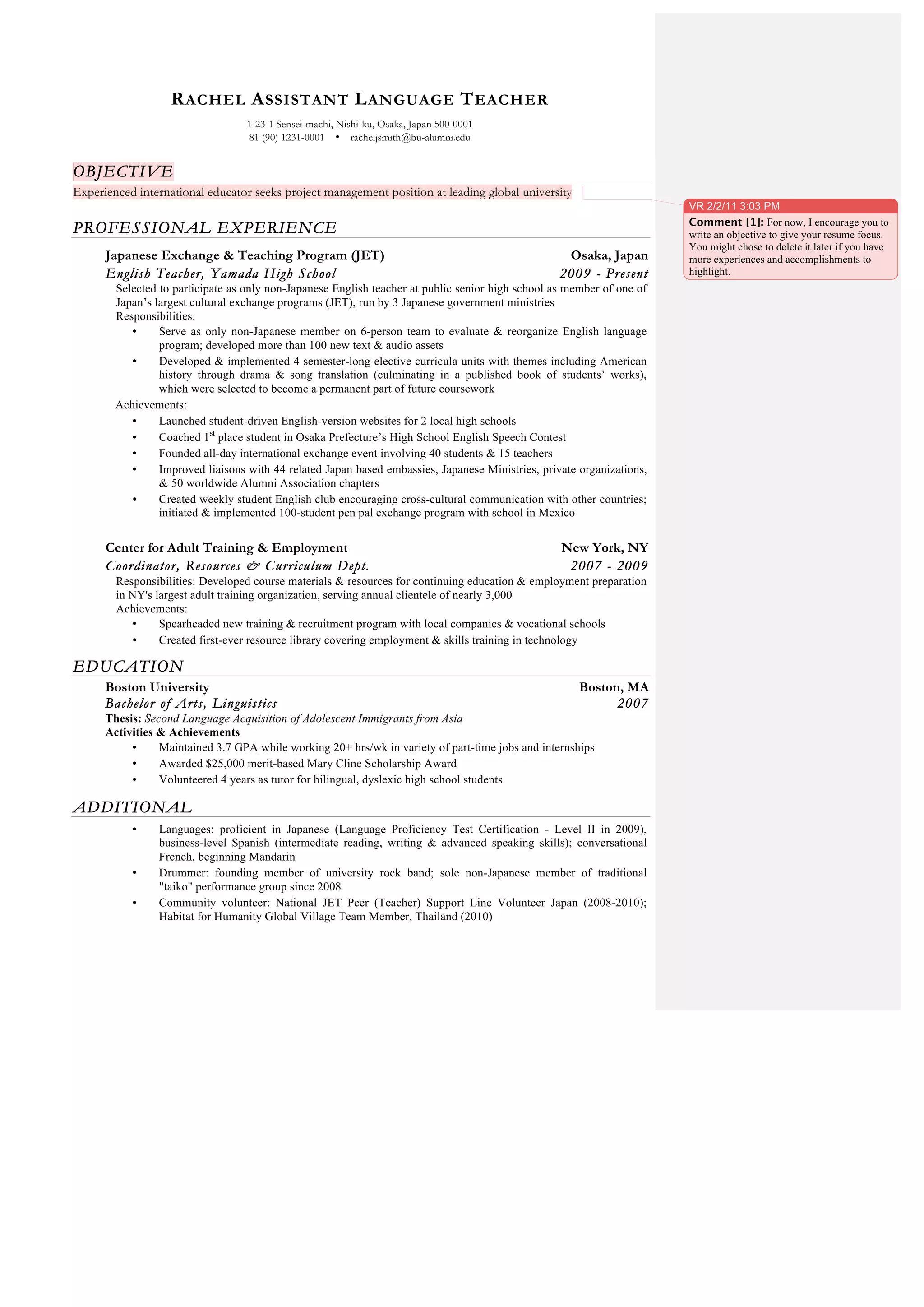 JET ALT Resume (pdf) | PDF