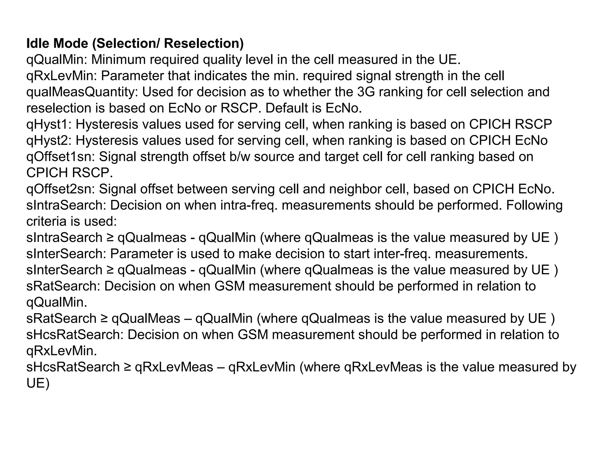 3 g parameter ericsson | PPT