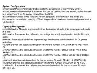 3 g parameter ericsson | PPT