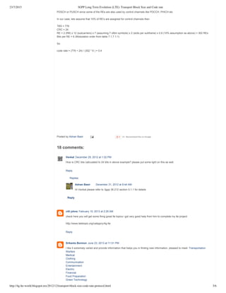 3 gpp long term evolution (lte) transport block size and code rate | PDF