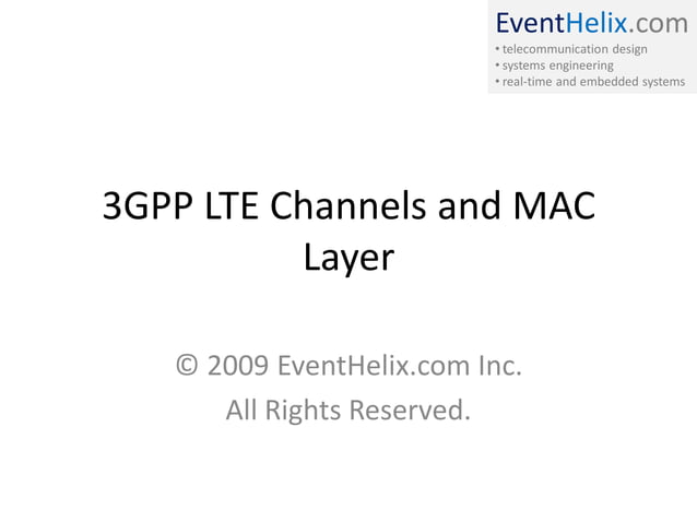 3GPP LTE MAC Layer | PDF