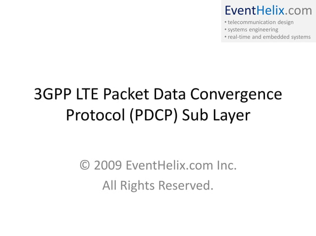 3 gpp lte-pdcp | PPT