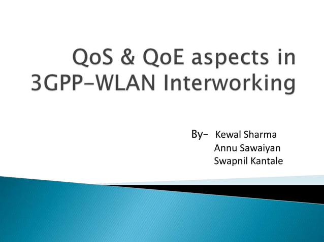 3 gpp wlan qos ppt | PPT | Free Download