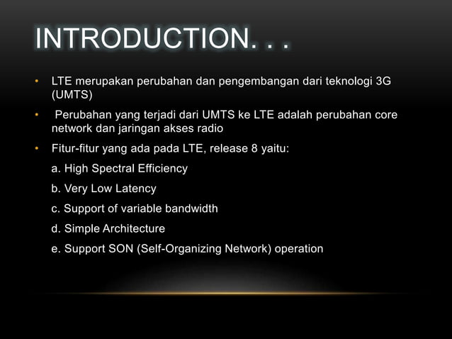 3 gpp long term evolution | PPT | Free Download