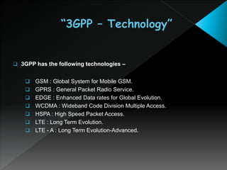 3 gpp – overview | PPTX