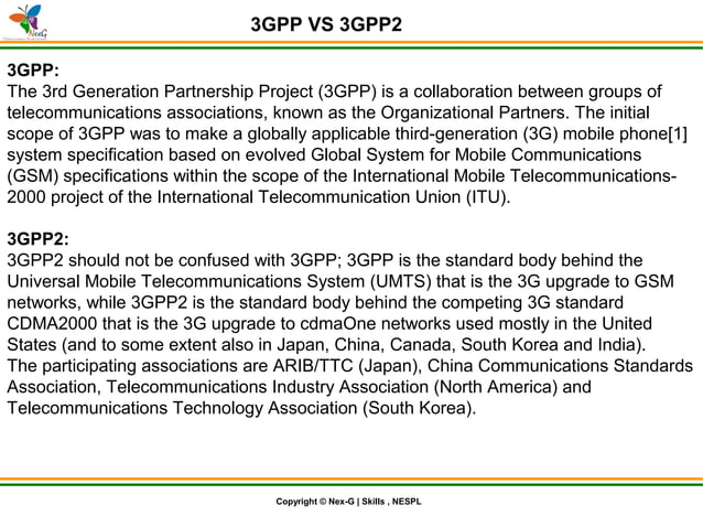 3gpp overview | ODP | Smartphones | Consumer Electronics