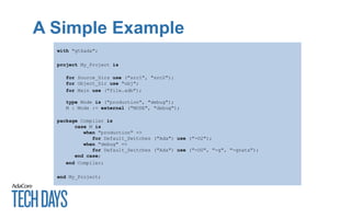Tech Days 2015: Multi-language Programming with GPRbuild | PPTX | Programming Languages | Computing