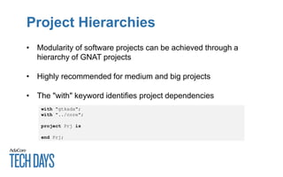 Tech Days 2015: Multi-language Programming with GPRbuild | PPTX | Programming Languages | Computing