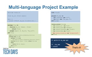 Tech Days 2015: Multi-language Programming with GPRbuild | PPTX ...
