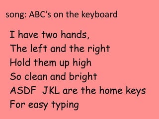 #3 gr.1 com keyboarding posture-a | PPTX