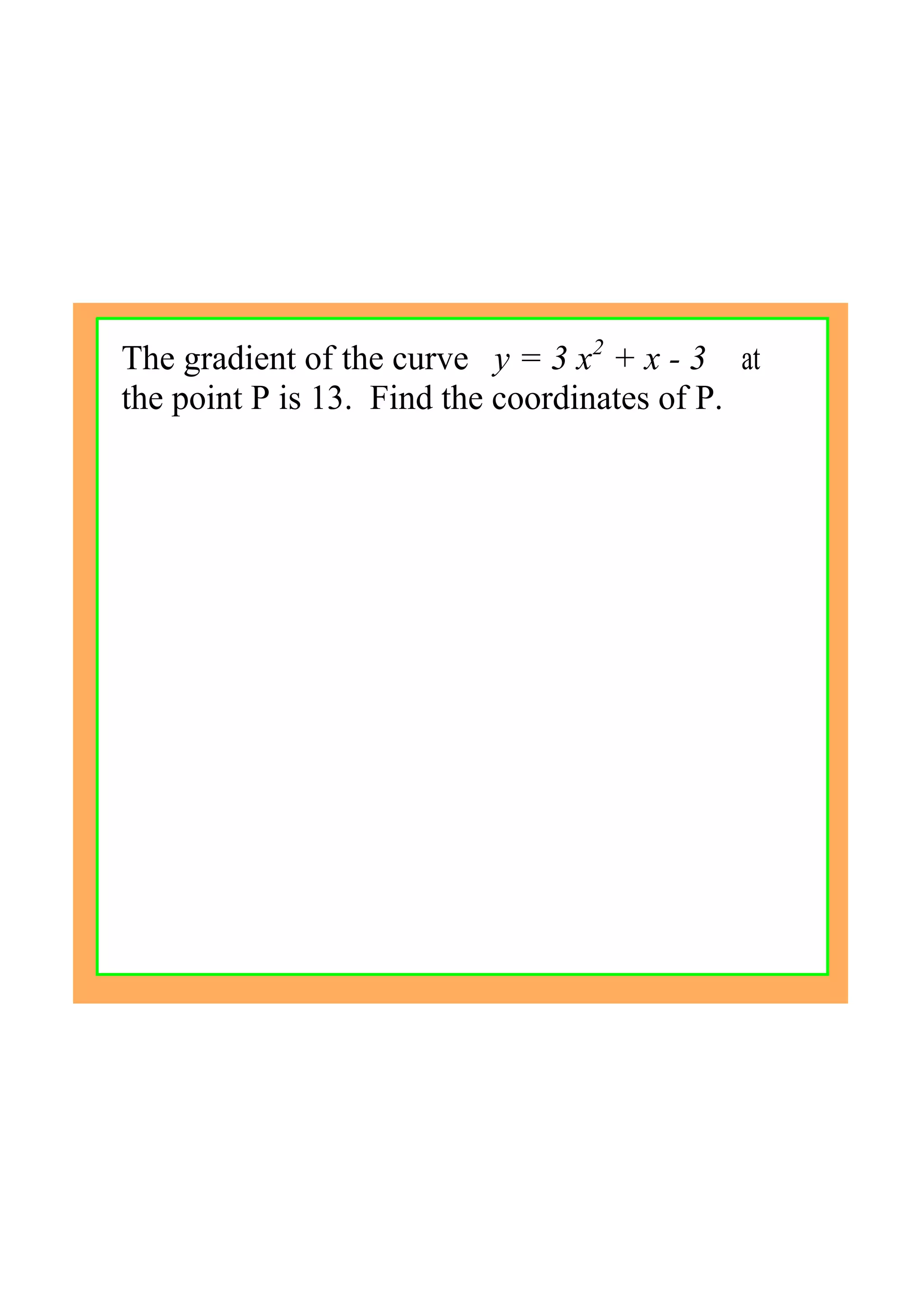 IB Maths . Gradient at a point. Tangent and normal lines | PDF