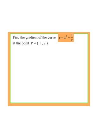 IB Maths . Gradient at a point. Tangent and normal lines | PDF