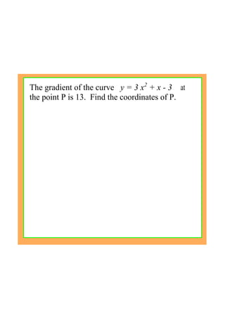 IB Maths . Gradient at a point. Tangent and normal lines | PDF